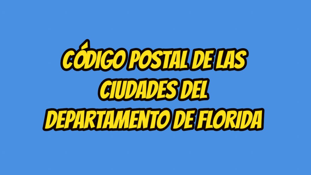 Todos los códigos postales de Uruguay por ciudad y departamento en 2025