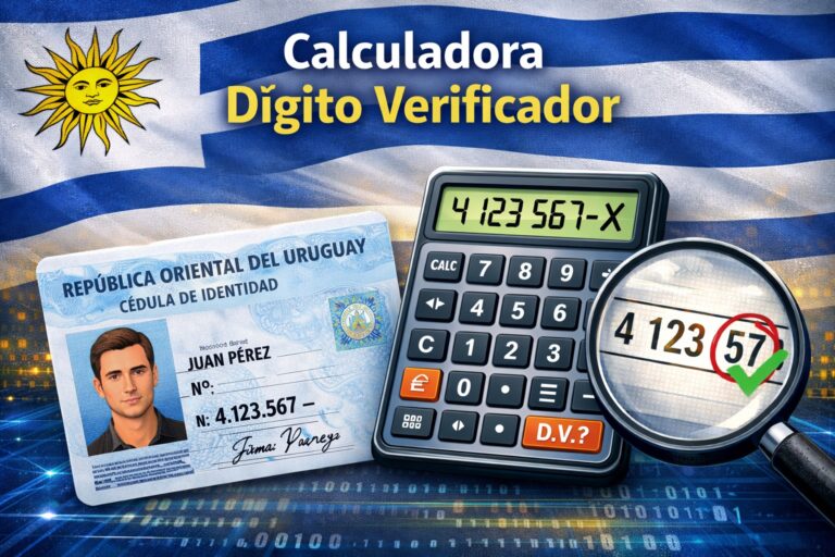 Calculadora de Dígito Verificador para cédula uruguaya 2026
